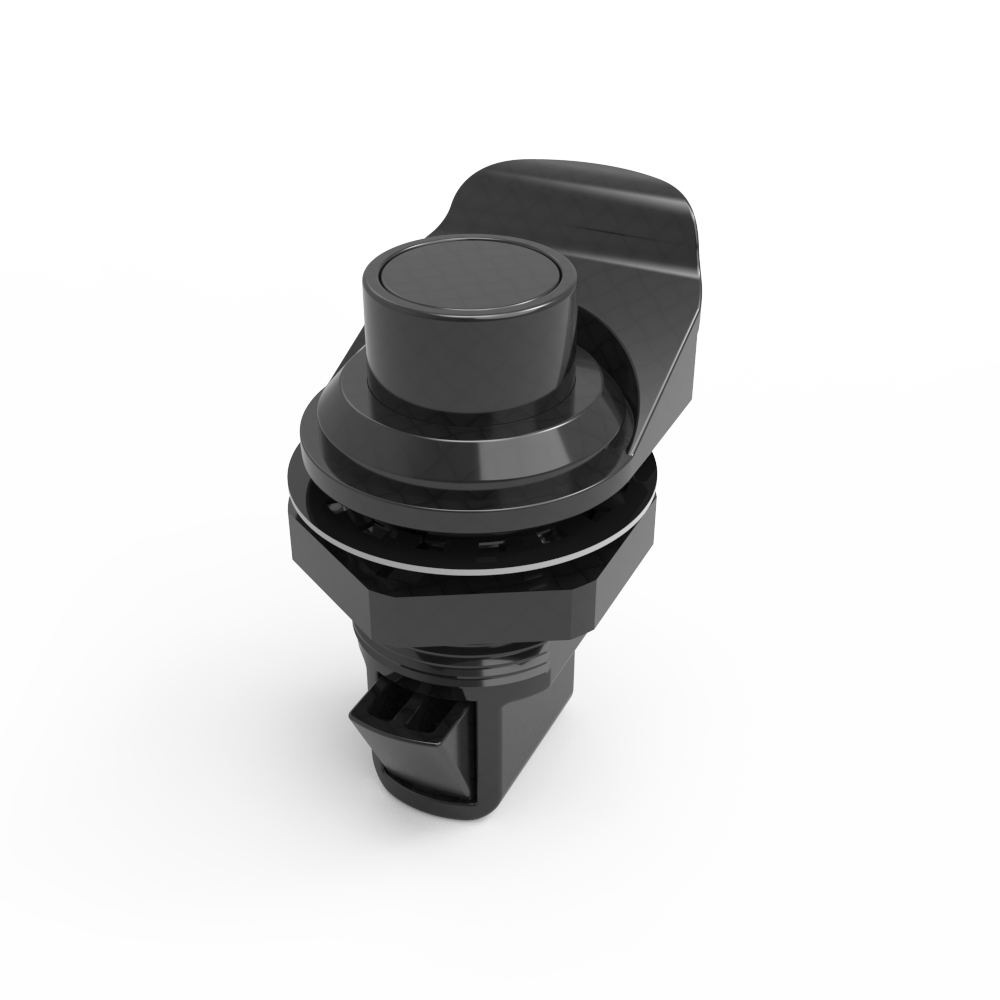 Easy-Use Plastic Push Button Latch with Pull Tab for Cabinets & Panels